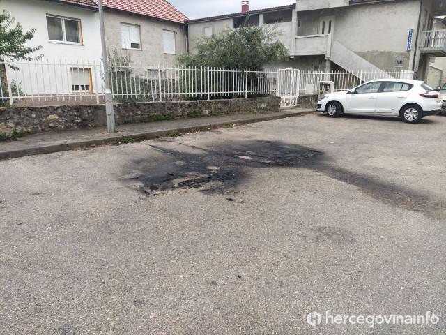 FOTO U Hercegovini izgorio automobil policijskog inspektora | Vijesti Hercegovina.Info