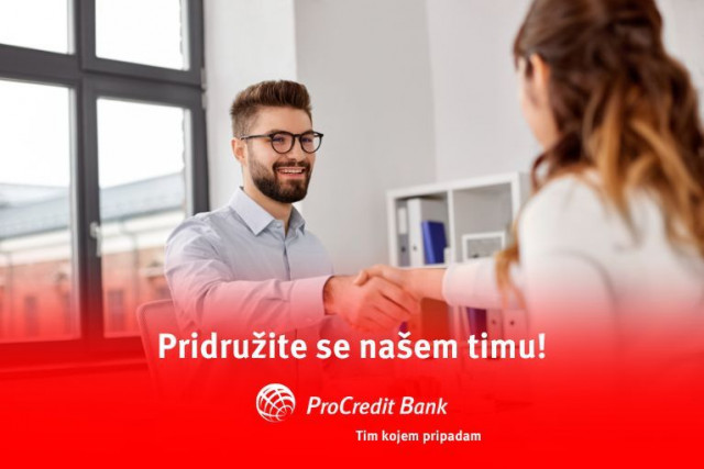 ProCredit banka zapošljava u Mostaru dva člana/članice tima u radni ...